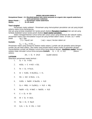 Modul tatanamasenyawa | PDF