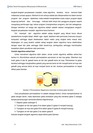 Modul teknik pemrograman mikrokontroler dan mikroprosesor | PDF