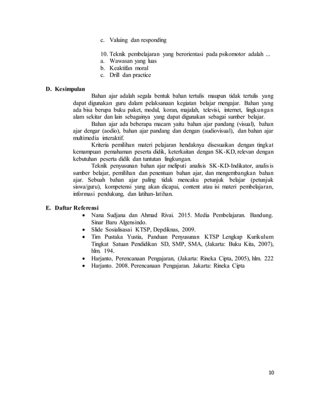 Modul Teknik Pengembangan Bahan Ajar | PDF