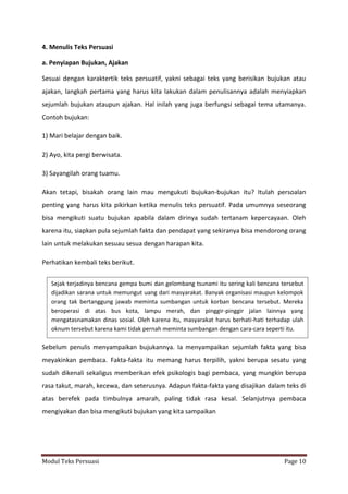 Modul teks persuasi | PDF