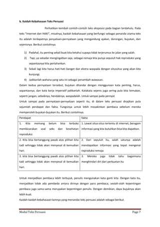 Modul teks persuasi | PDF