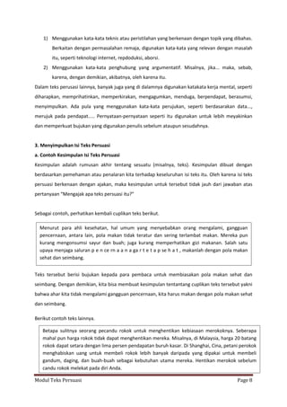 Modul teks persuasi | PDF
