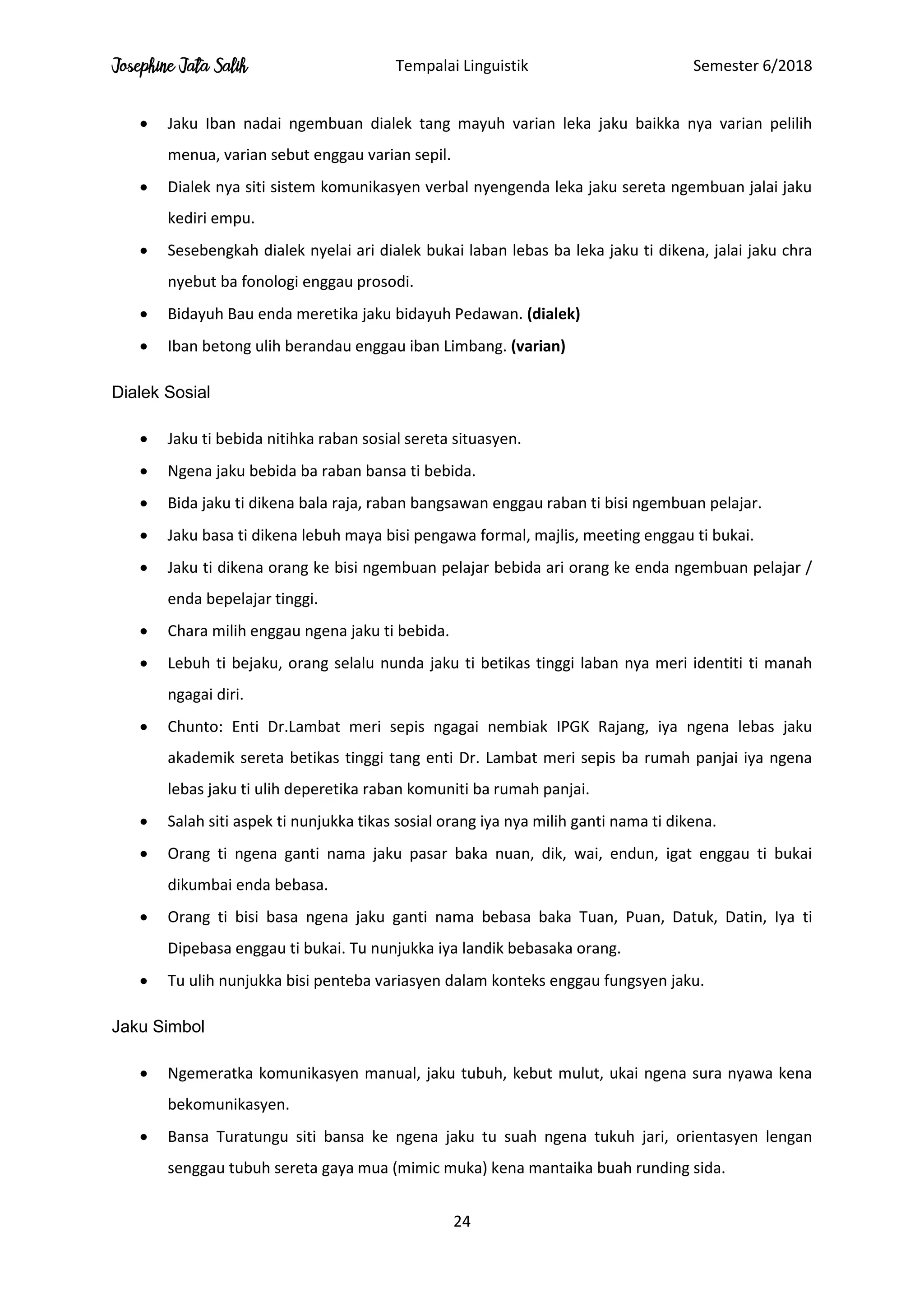 Modul Tempalai Linguistik | PDF