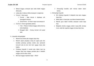 Modul Tempalai Linguistik | PDF