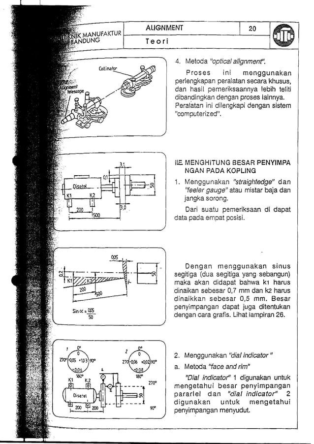 Modul Teori Alignment_Politeknik Manufaktur Bandung (PMS-ITB)_Duddy Arisandi_1993 | PDF