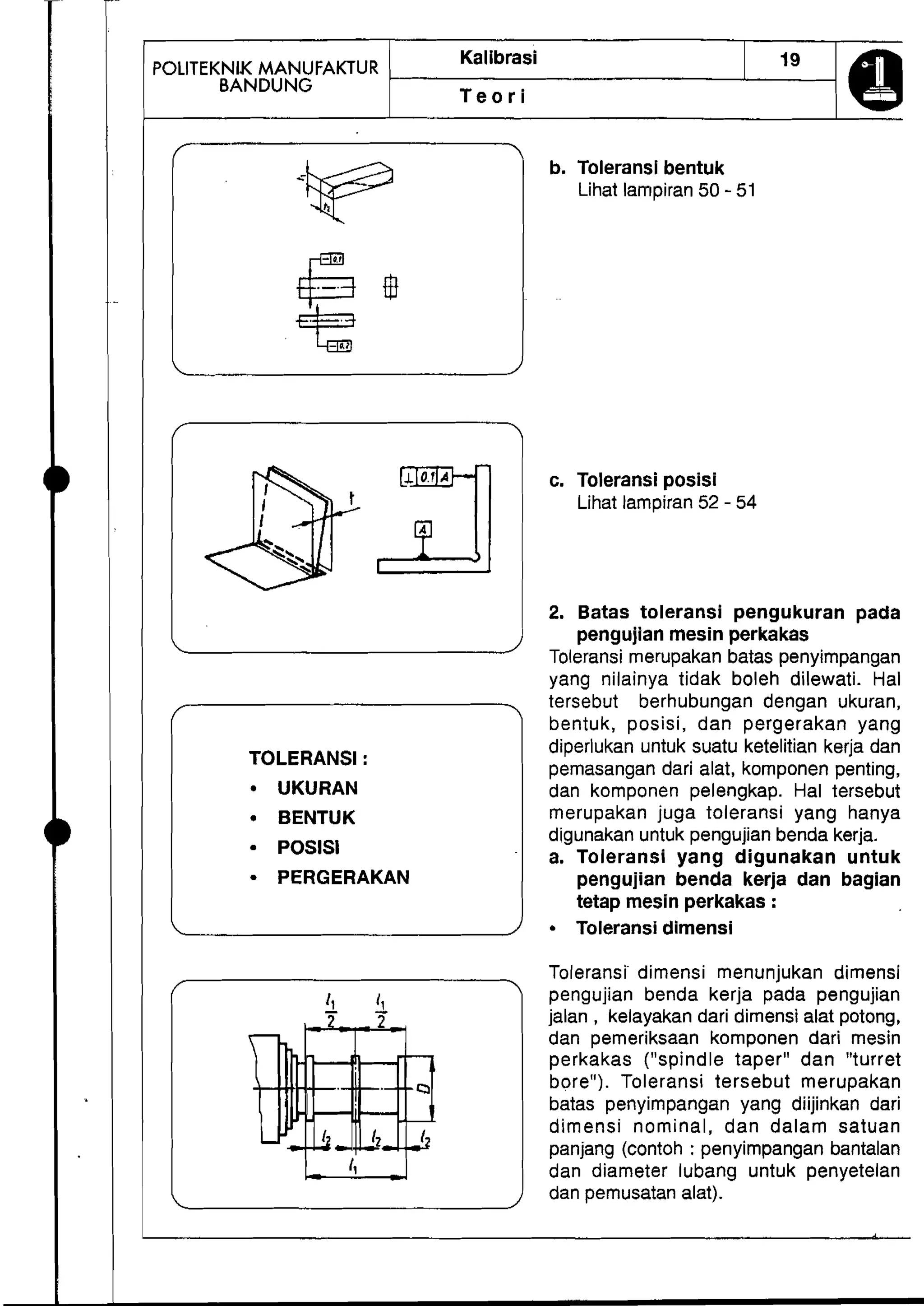 Modul Teori Kalibrasi (Pengujian Geometrik & Kualitas) Mesin Perkakas ...