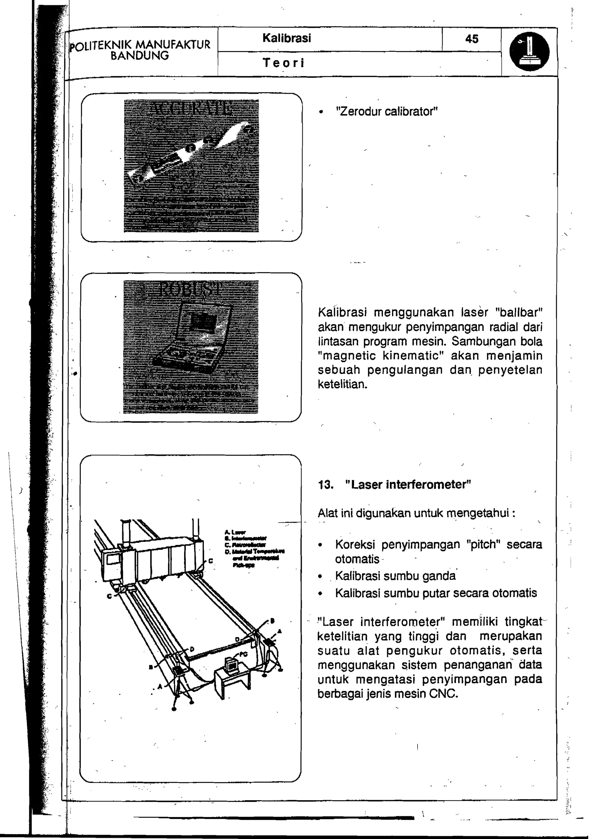 Modul Teori Kalibrasi (Pengujian Geometrik & Kualitas) Mesin Perkakas ...