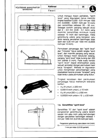 Modul Teori Kalibrasi (Pengujian Geometrik & Kualitas) Mesin Perkakas ...