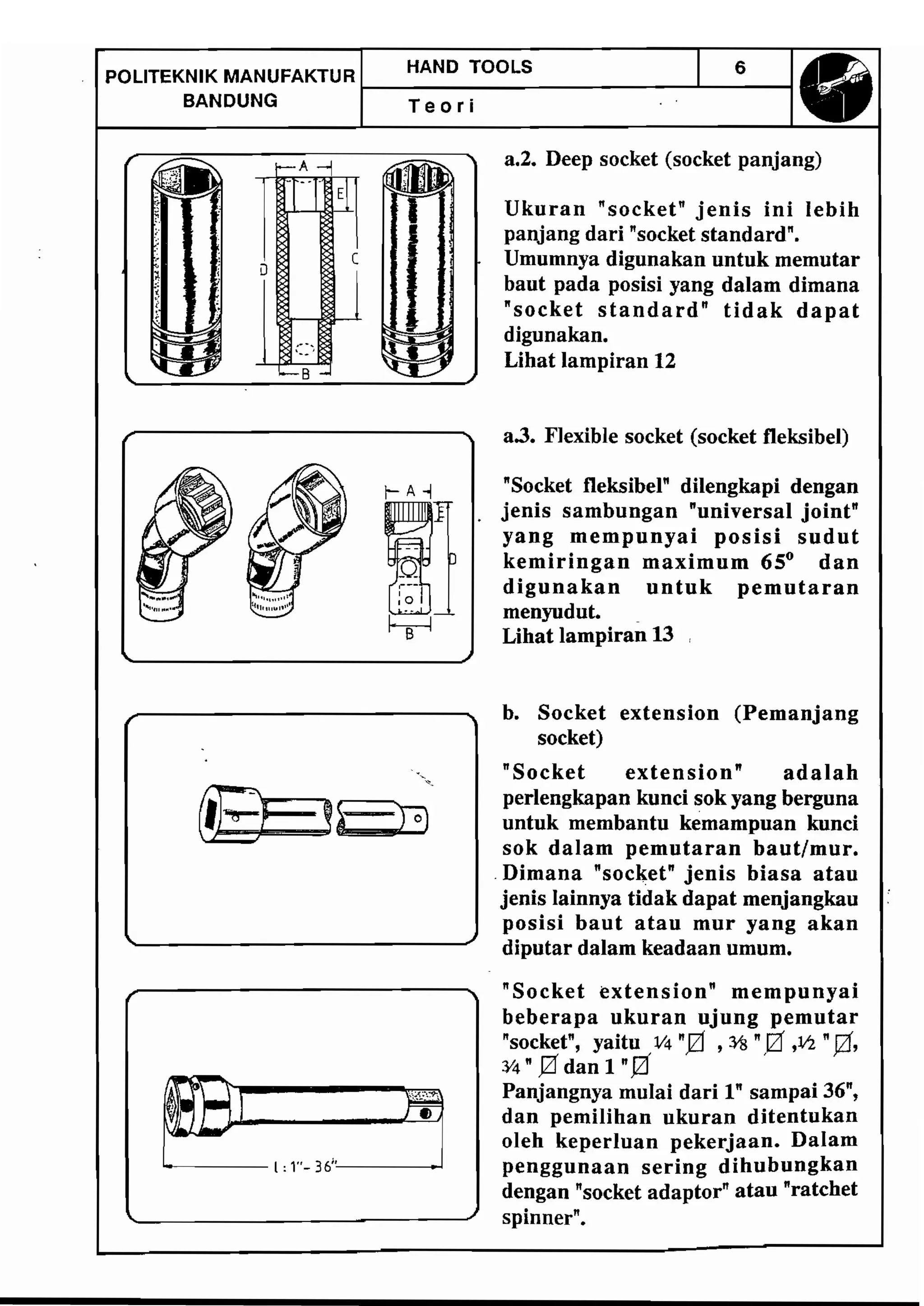 Modul Teori Perkakas Tangan (Hand Tools)_Politeknik Manufaktur Bandung_(PMS-ITB)_1992 | PDF