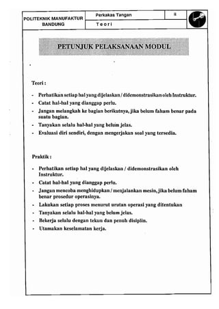 Modul Teori Perkakas Tangan (Hand Tools)_Politeknik Manufaktur Bandung ...