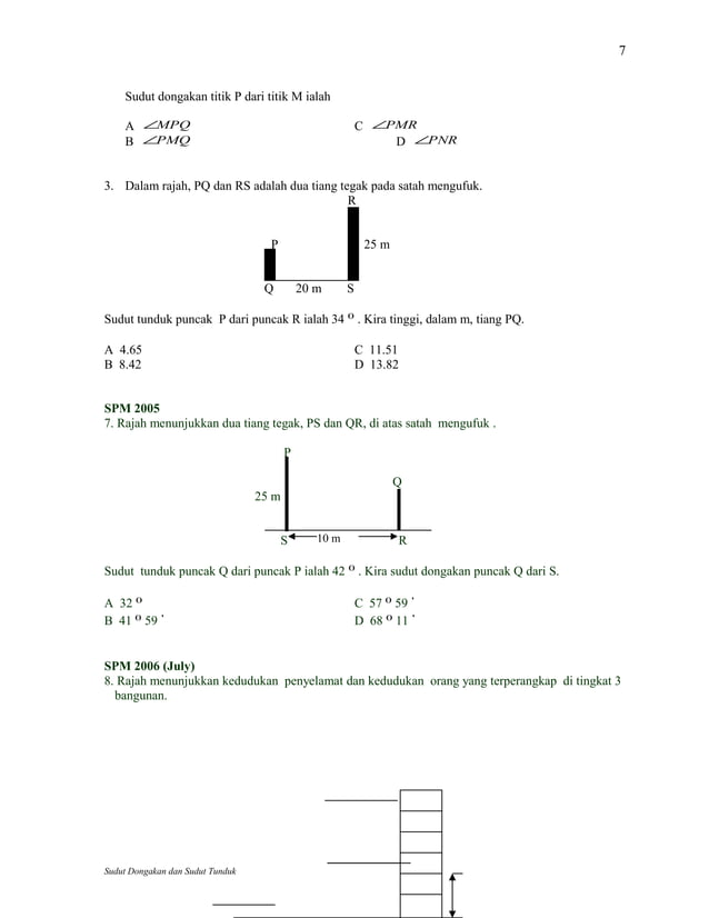 Modulterancangsudut dongak tunduk | PDF