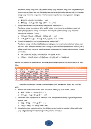 Modul termo kimia XI IPA | DOC