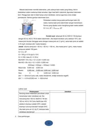 Modul termo kimia XI IPA | DOC