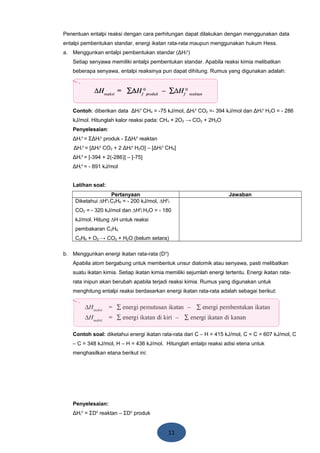 Modul termo kimia XI IPA | DOC