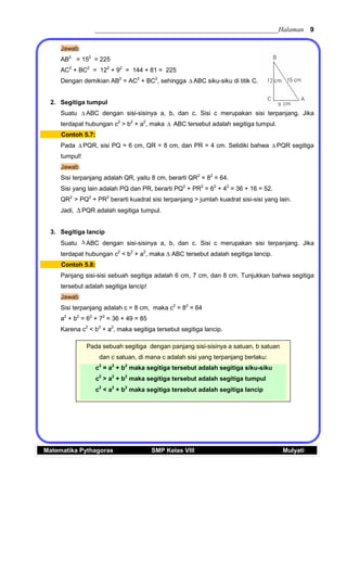 Modul theorema pythagoras mulyati | PDF