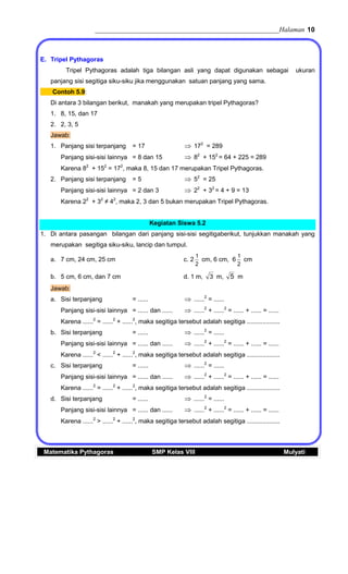 Modul theorema pythagoras mulyati | PDF