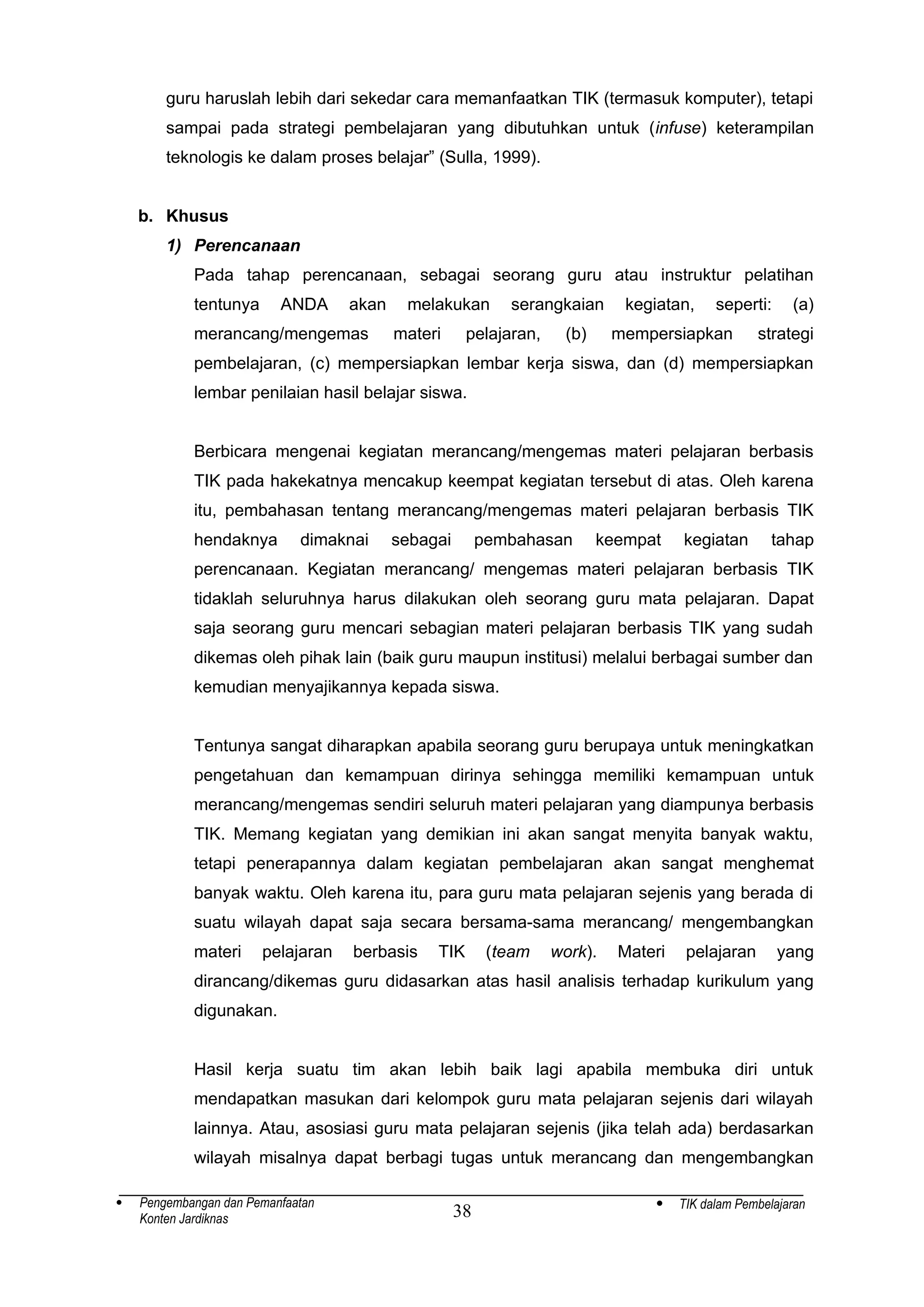 Modul TIK untuk Pendidikan ( Modul 1 ) belajar TIK | DOC