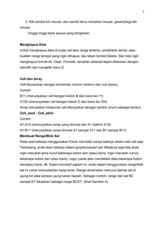 Modul training microsoft excel | PDF