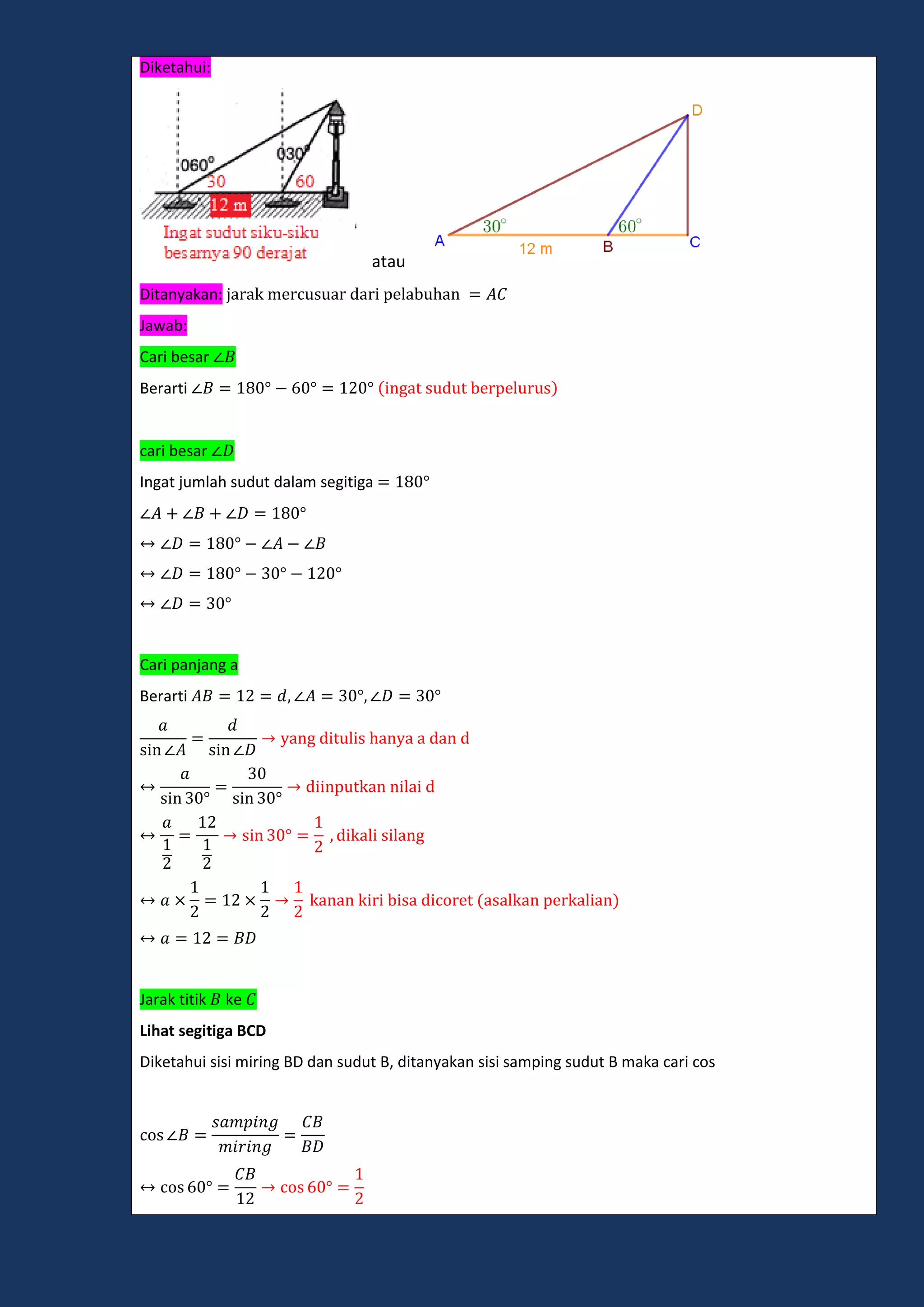 Modul trigonometri kelas x (2019 2020) | PDF