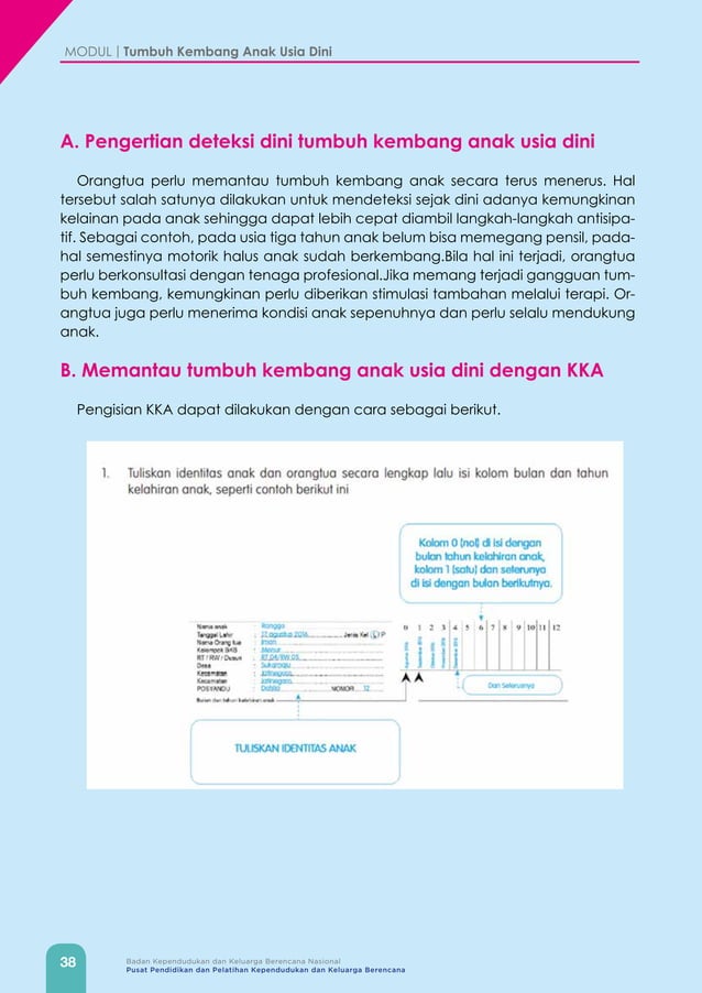 Modul tumbuh kembang anak usia dini bkkbn rev4 | PDF