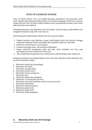 Modul tuneup 1 | PDF
