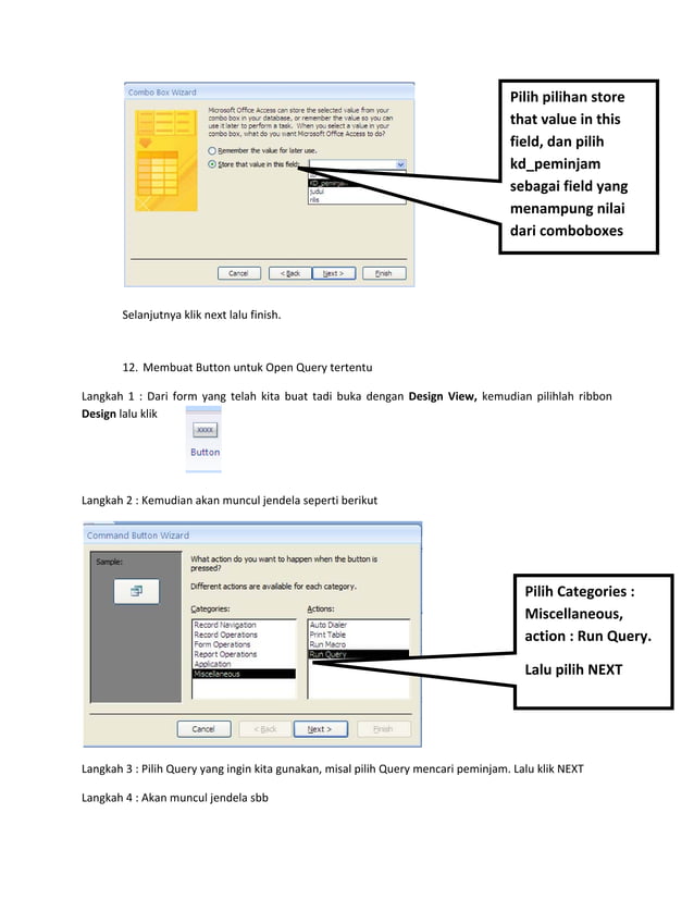Modul tutorial ms access 2007 (menengah) | PDF