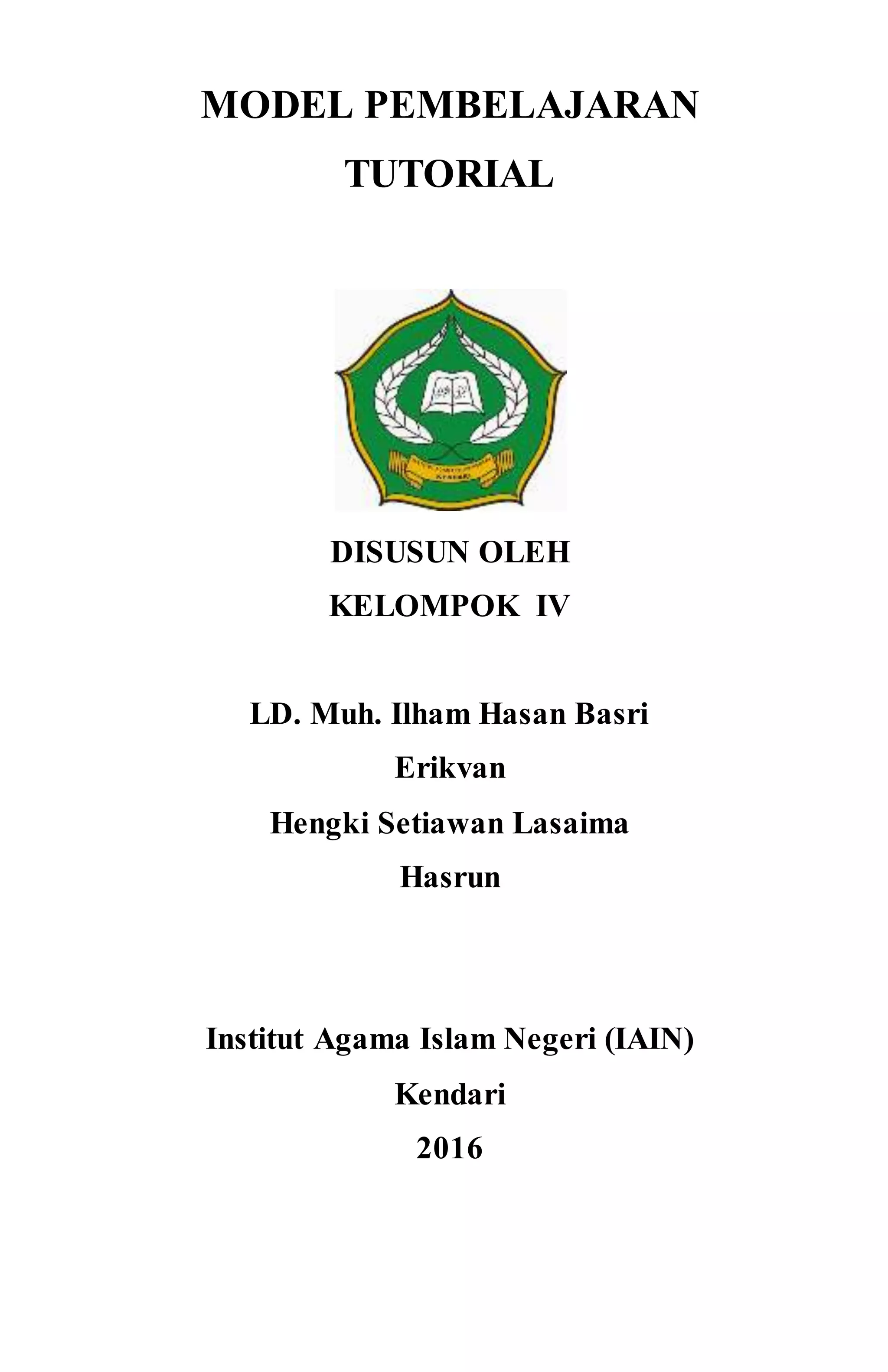 Modul tutorial pembelajaran | PDF