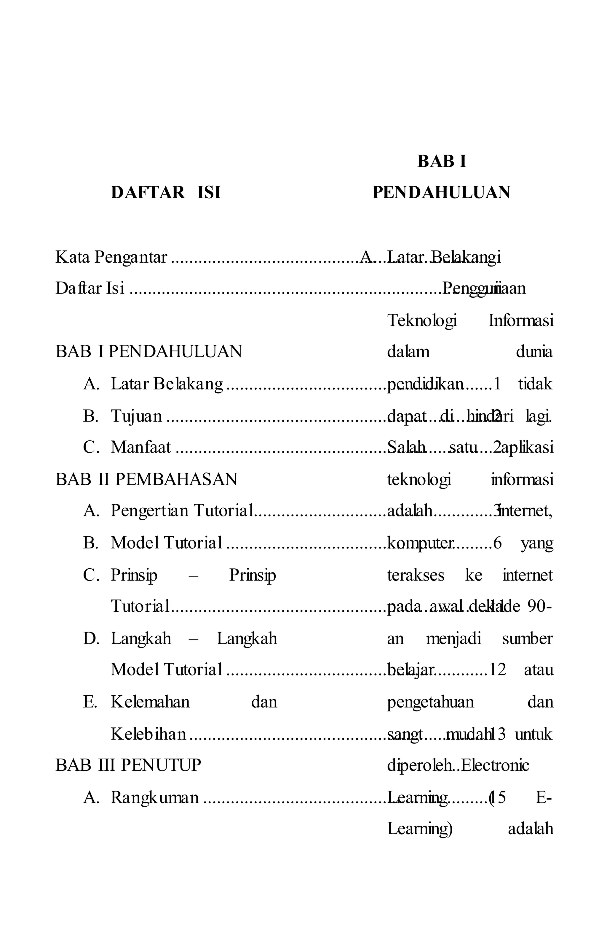 Modul tutorial pembelajaran | PDF