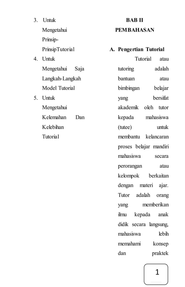 Modul tutorial pembelajaran | PDF