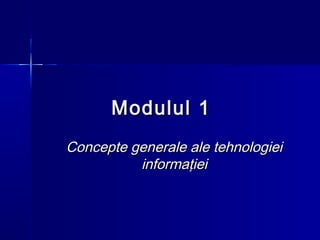 Modulul 1 ecdl | PPT