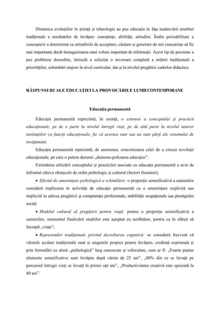 Modulul 2. problematica educatiei contemporane | PDF
