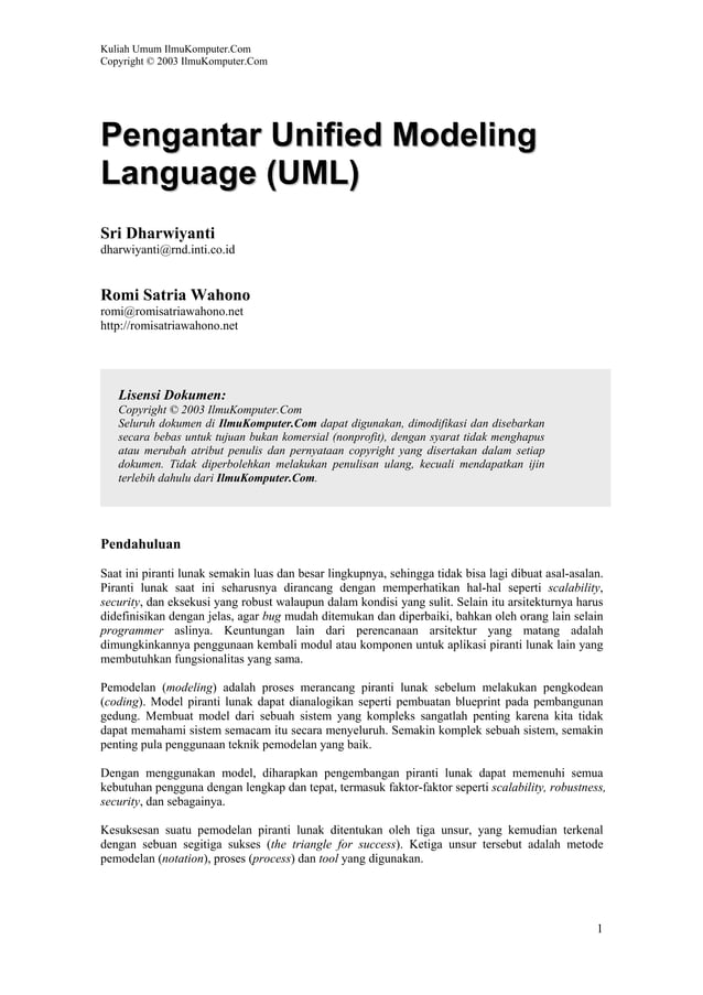 Modul uml | PDF