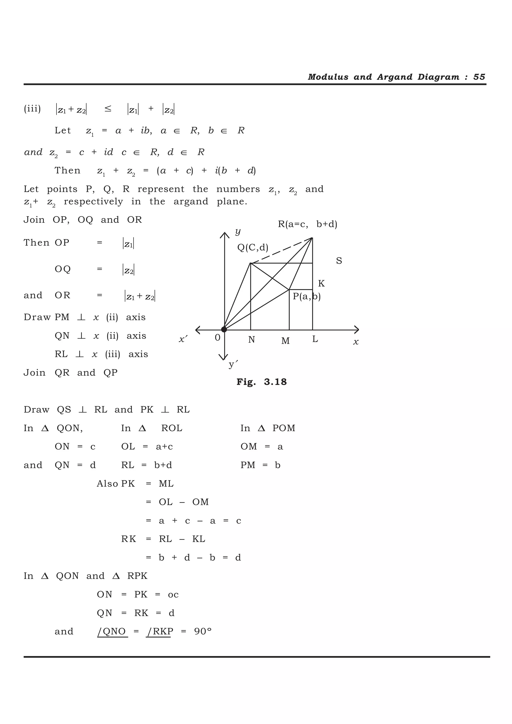 Modulus and argand diagram | PDF