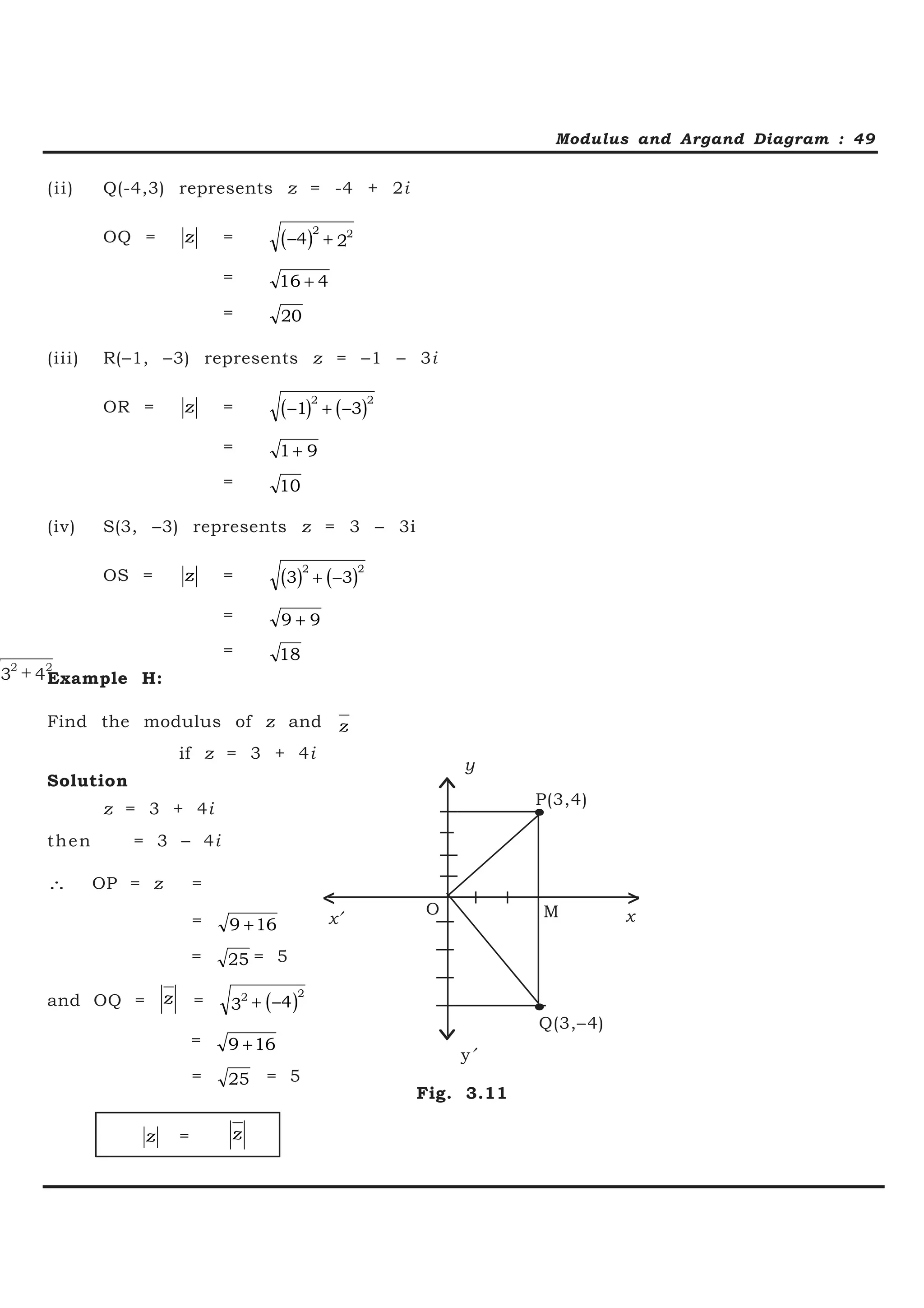 Modulus and argand diagram | PDF