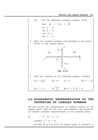 Modulus and argand diagram | PDF