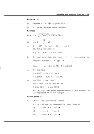 Modulus and argand diagram | PDF
