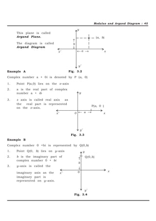 Modulus and argand diagram | PDF