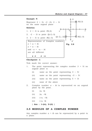 Modulus and argand diagram | PDF
