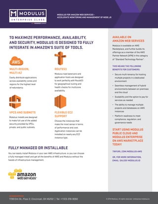 Modulus Datasheets | PDF