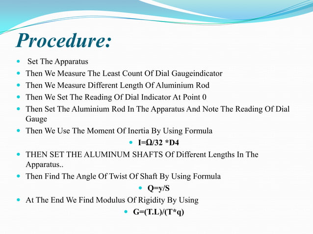 Modulus of rigidity | PPTX | Physics | Science