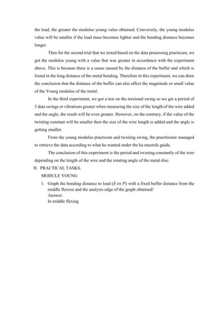 Modulus young and ayunan puntir | PDF