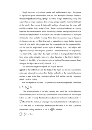Modulus young and ayunan puntir | PDF