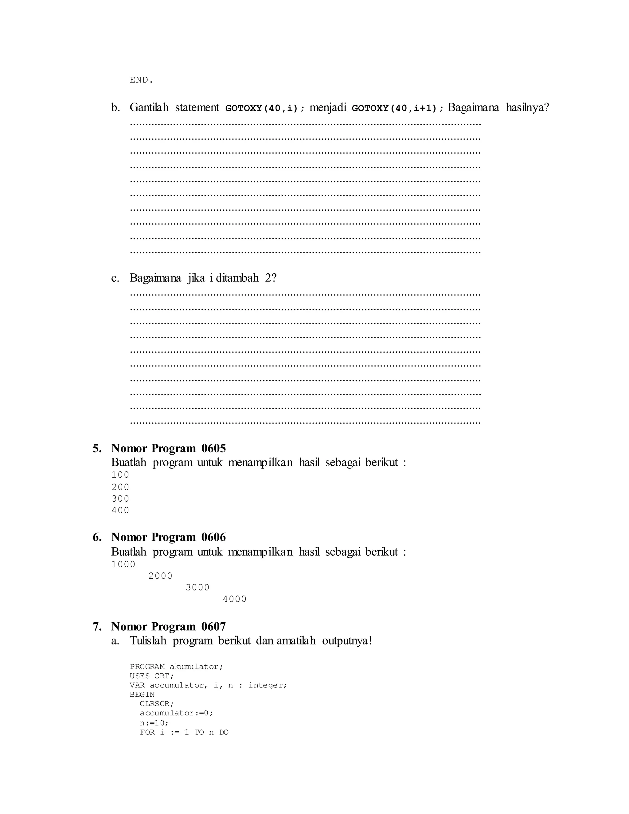 PASCAL ( MODUL 6) | PDF