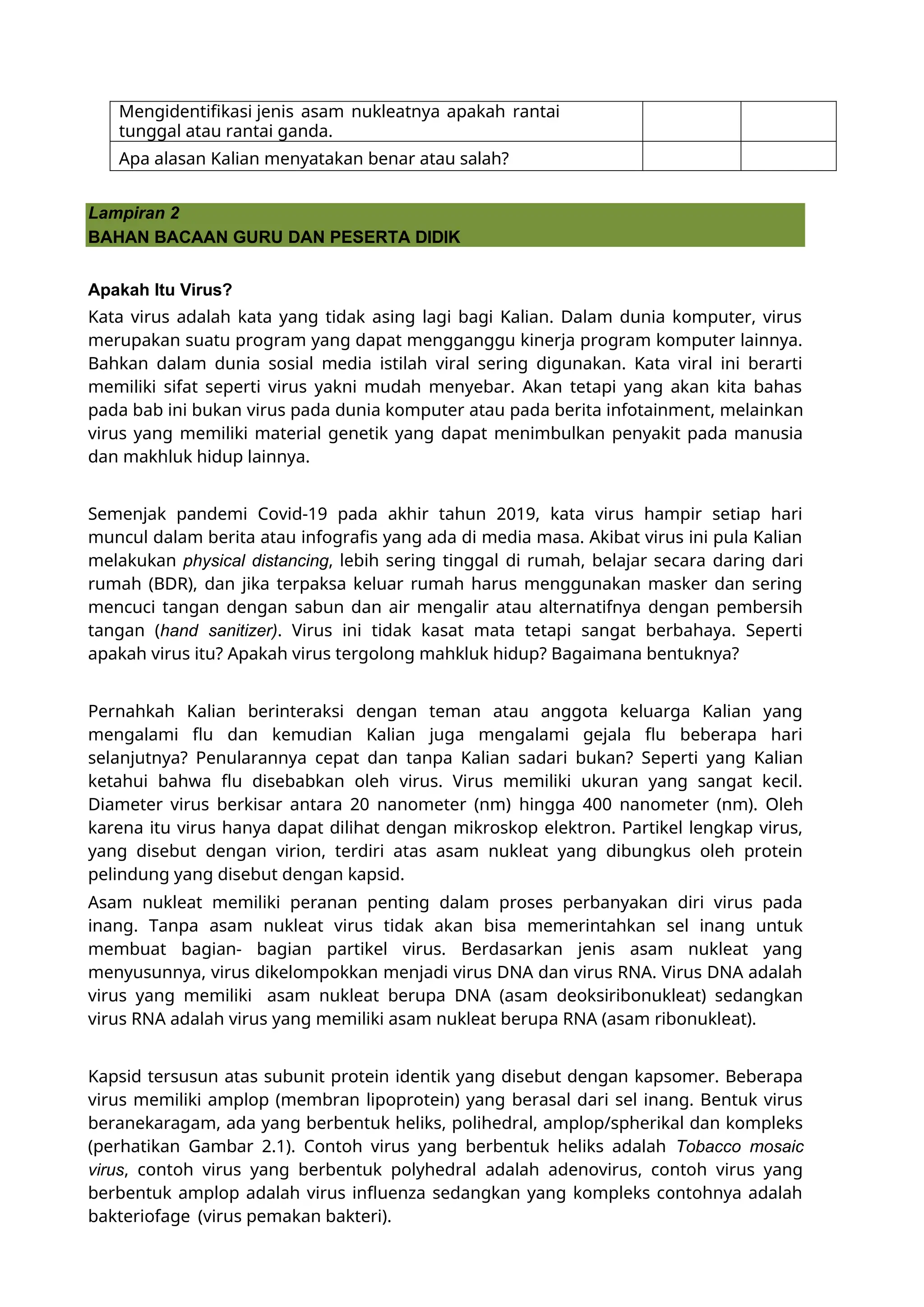 MODUL pembelajaran materi VIRUS kelas x sma.DOCX