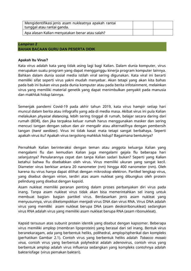 MODUL pembelajaran materi VIRUS kelas x sma.DOCX