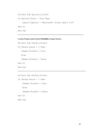 Modul visual basic | PDF