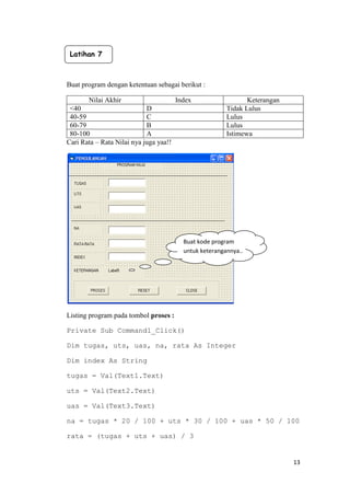 Modul visual basic | PDF