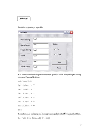 Modul visual basic | PDF