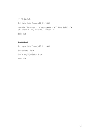 Modul visual basic | PDF