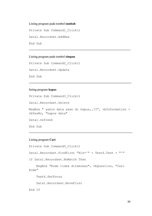 Modul visual basic | PDF